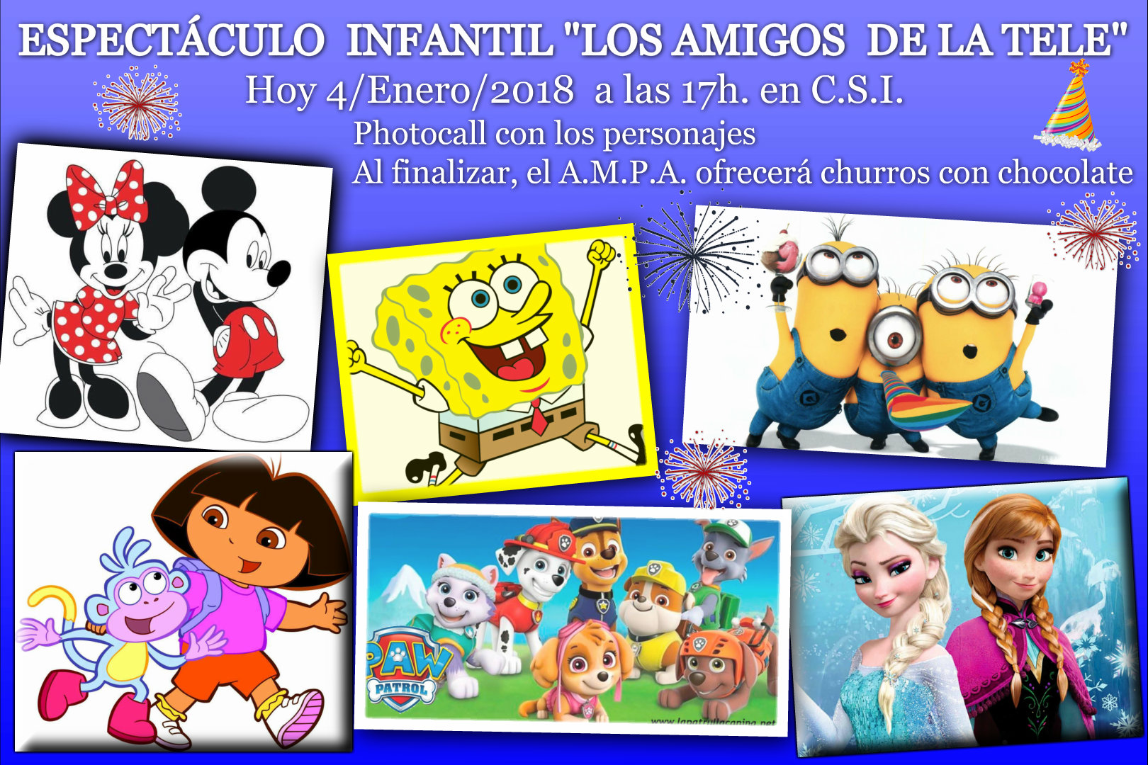 ESPECTÁCULO INFANTIL "LOS AMIGOS DE LA TELE"
