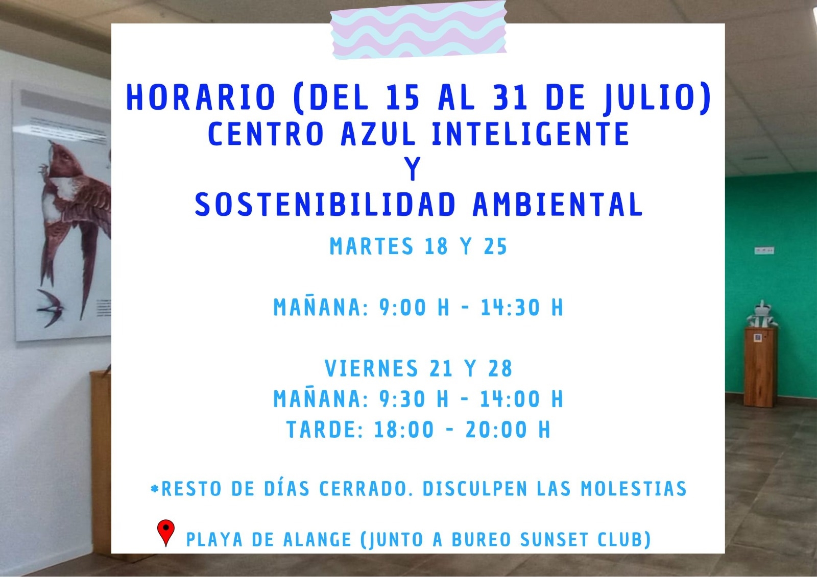 HORARIO CENTRO AZUL