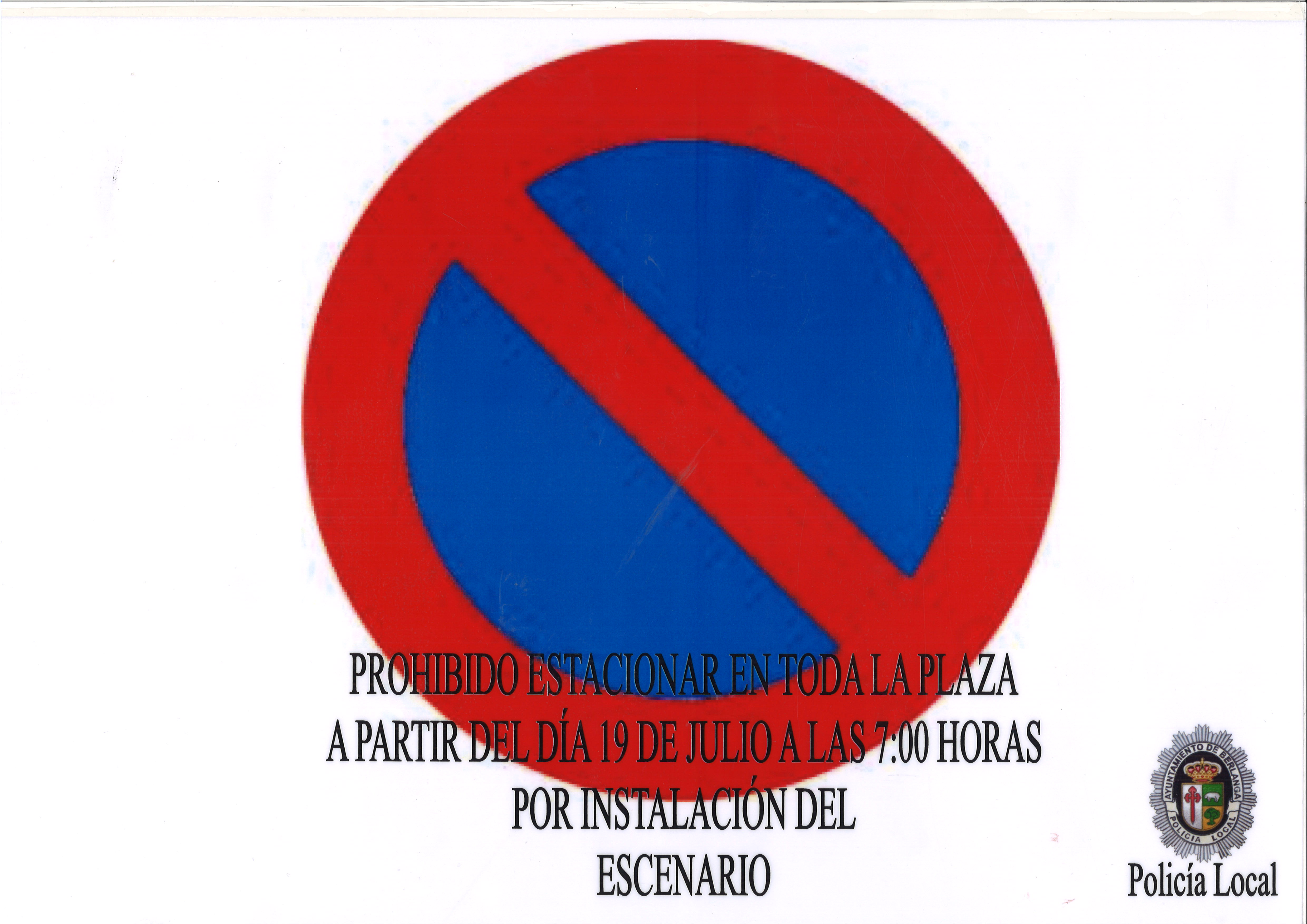 MAÑANA SE PROHIBE ESTACIONAR EN LA PLAZA FRANCISCO RUBIO LLORENTE