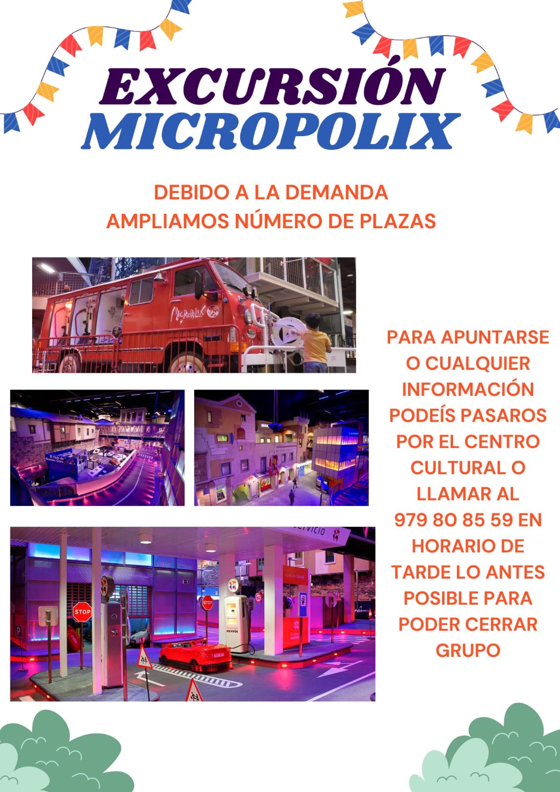Aumentamos las plazas para micropolix