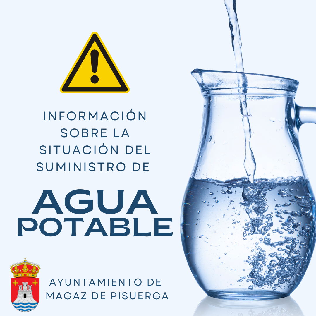 Información sobre suministro de agua potable.