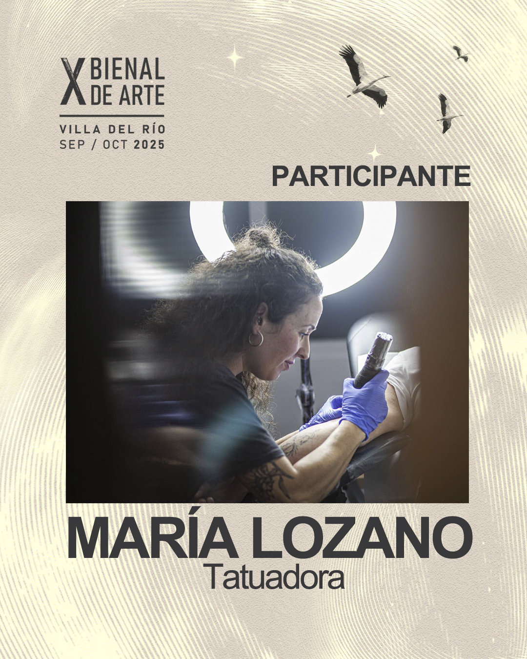 MARÍA LOZANO, TATUADORA PARTICIPANTE EN LA X BIENAL DE ARTE DE VILLA ...