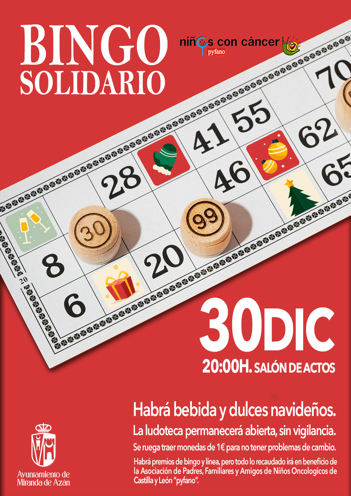 BINGO SOLIDARIO 30 DICIEMBRE