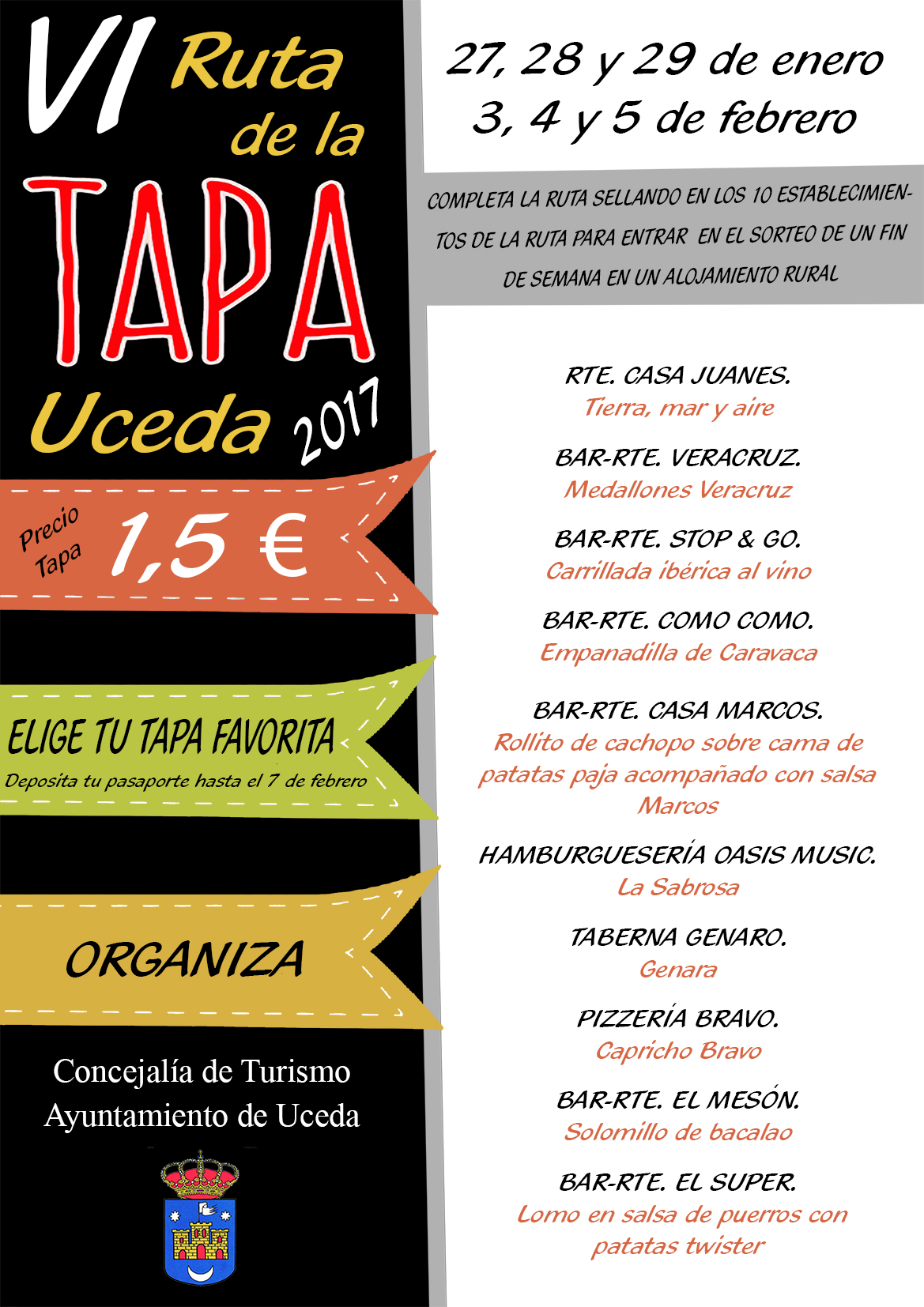 VI Ruta de la Tapa de Uceda