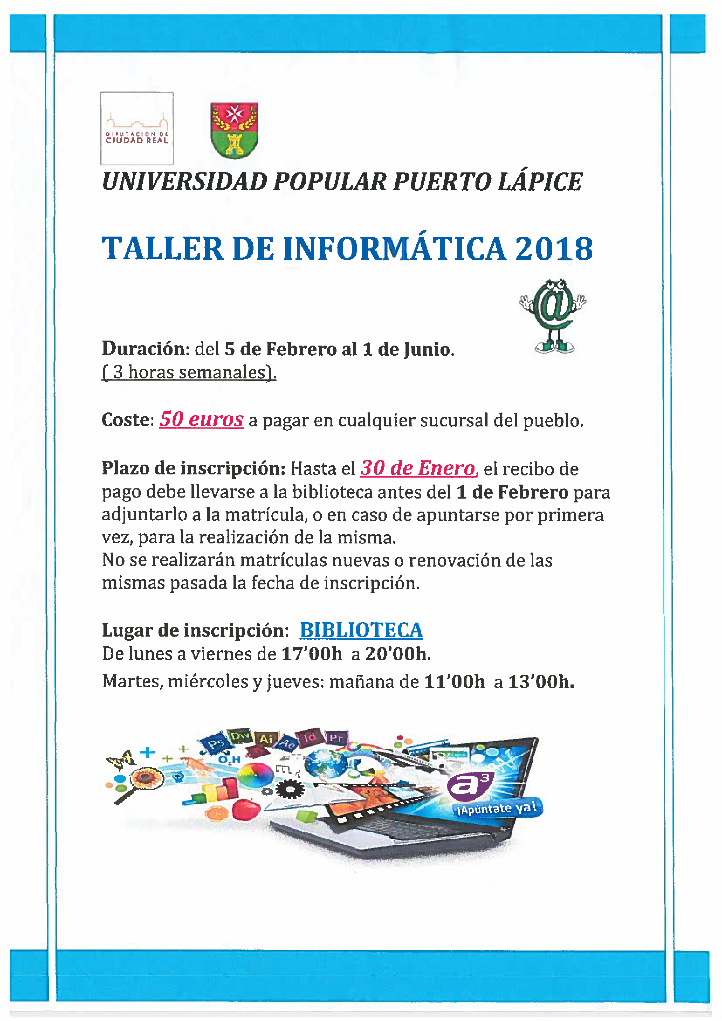 Universidad Popular: Taller de Informática 2018