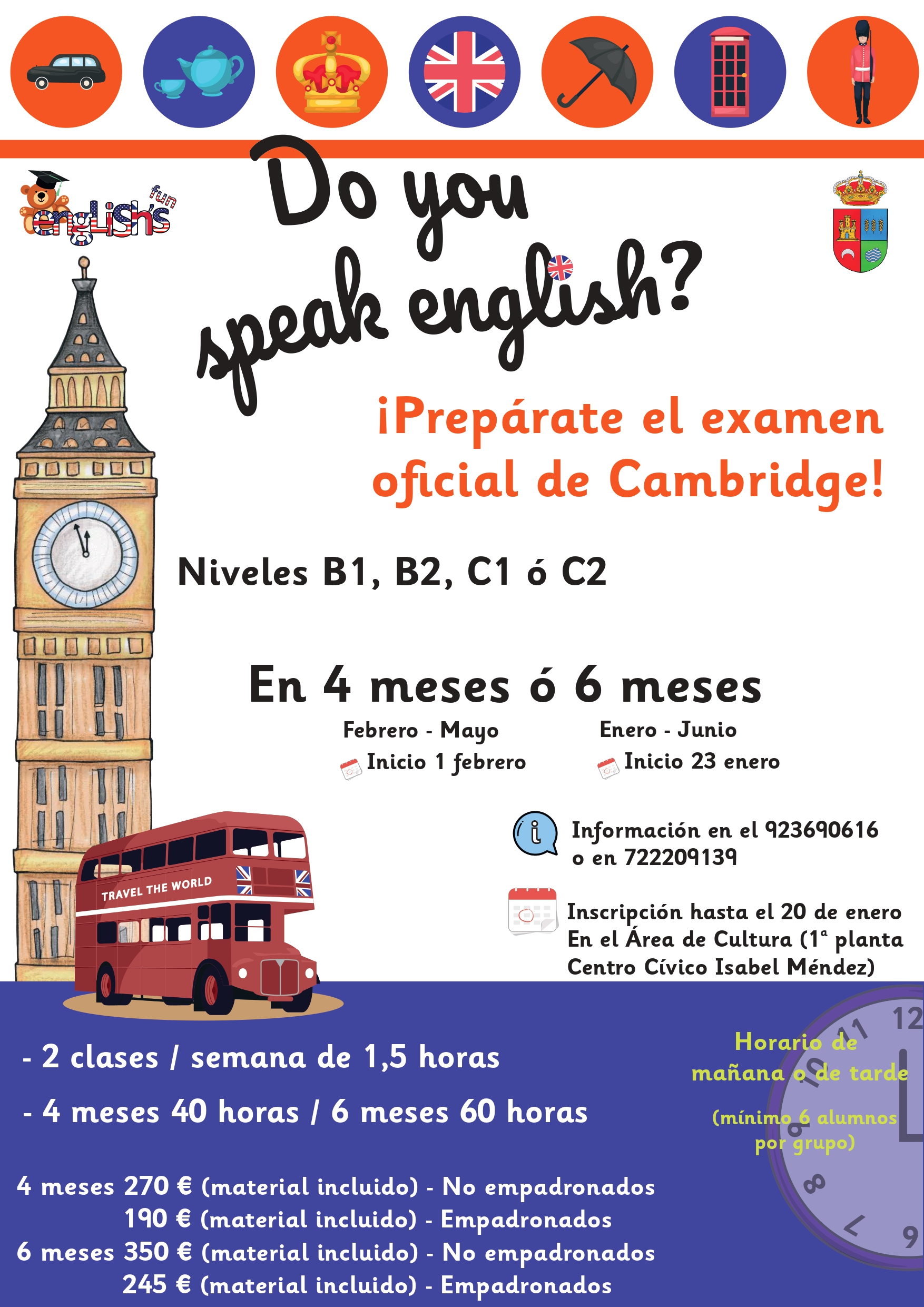 CURSOS INTENSIVOS PREPARATORIOS PARA EXÁMENES OFICIALES DE CAMBRIDGE