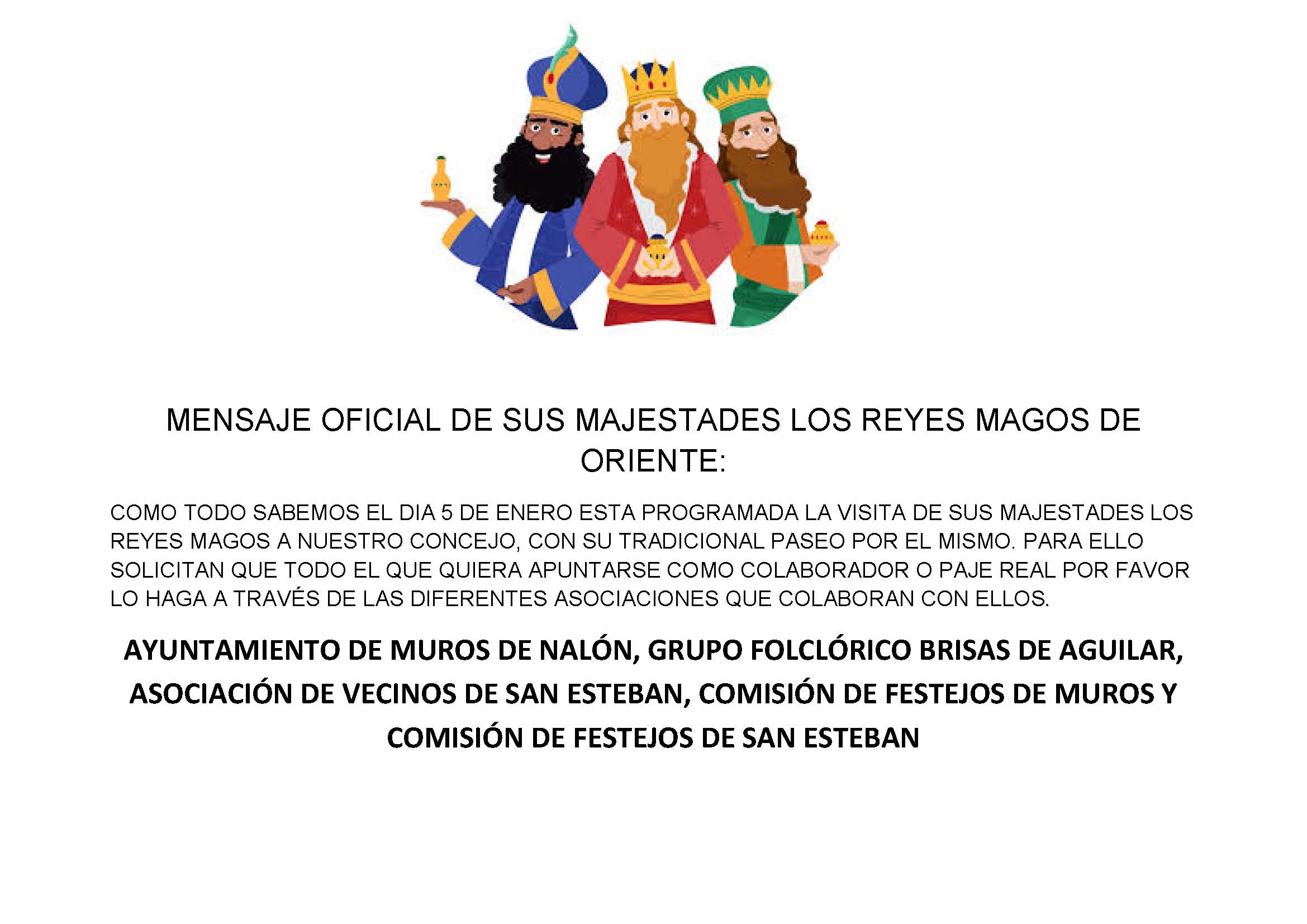 Mensaje De Los Reyes Magos