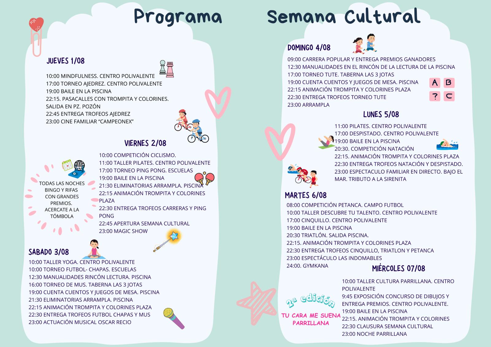 Programa semana cultural actualizado