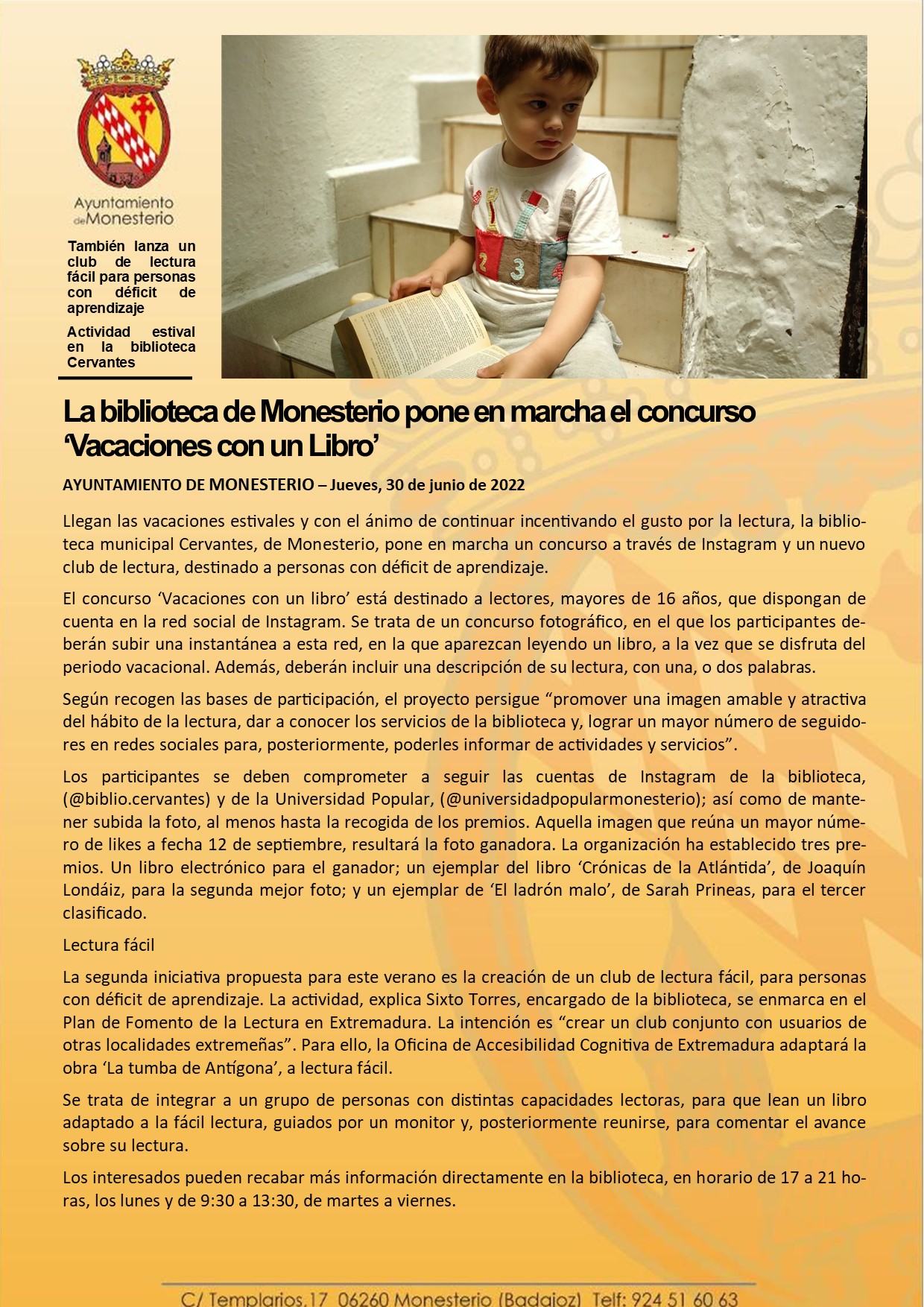 Ayuntamiento de Monesterio: Página correspondiente a la Entidad ...