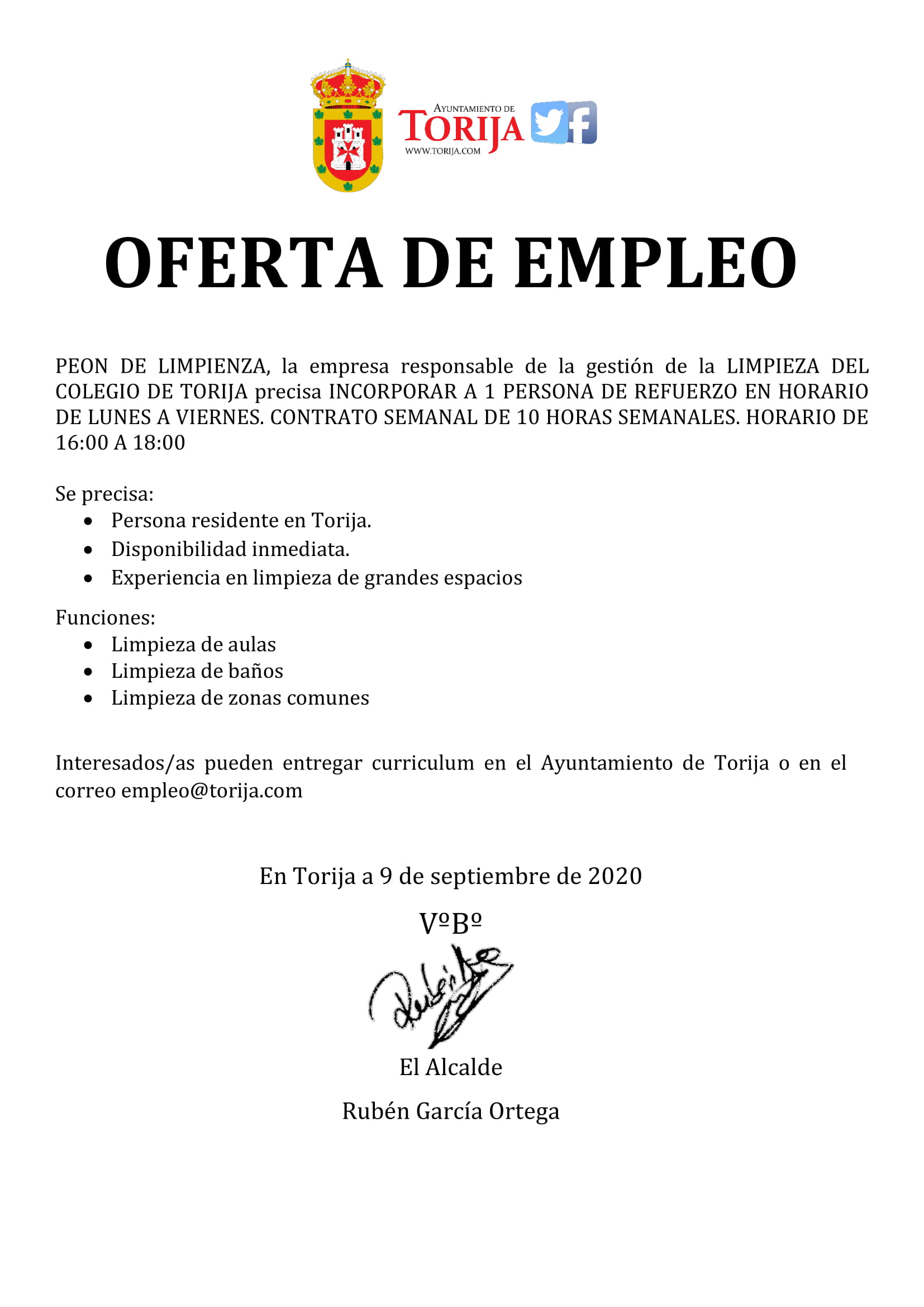 Oferta de Empleo