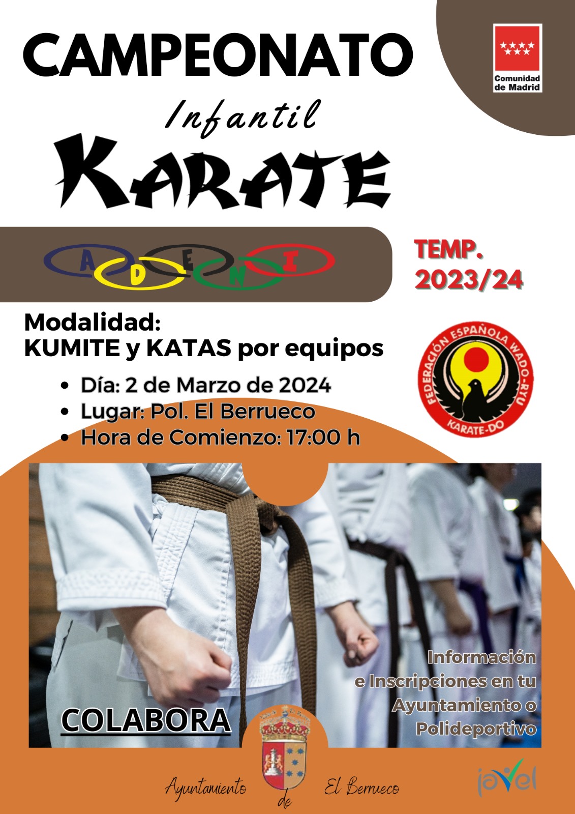 Campeonato infantil de karate.