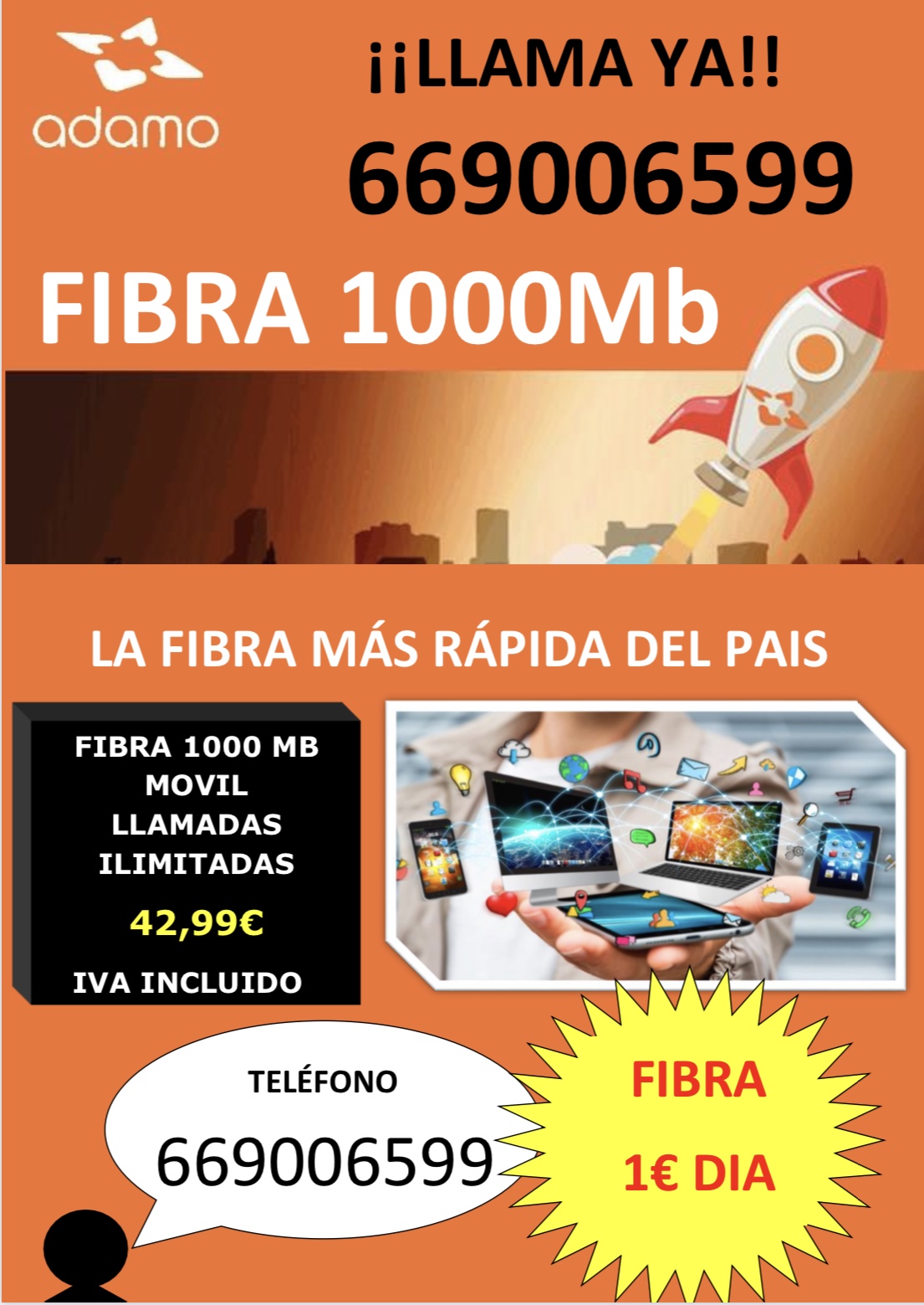 La fibra óptica llega a La Mata con servicio de internet de 1.000 megas.