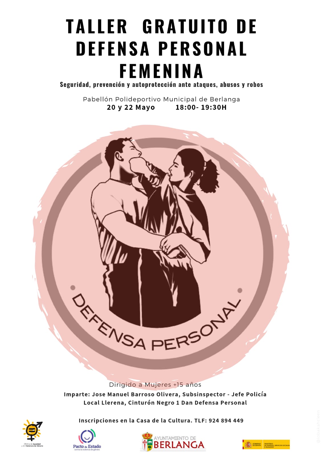 TALLER DE DEFENSA PERSONAL FEMENINA GRATUITO