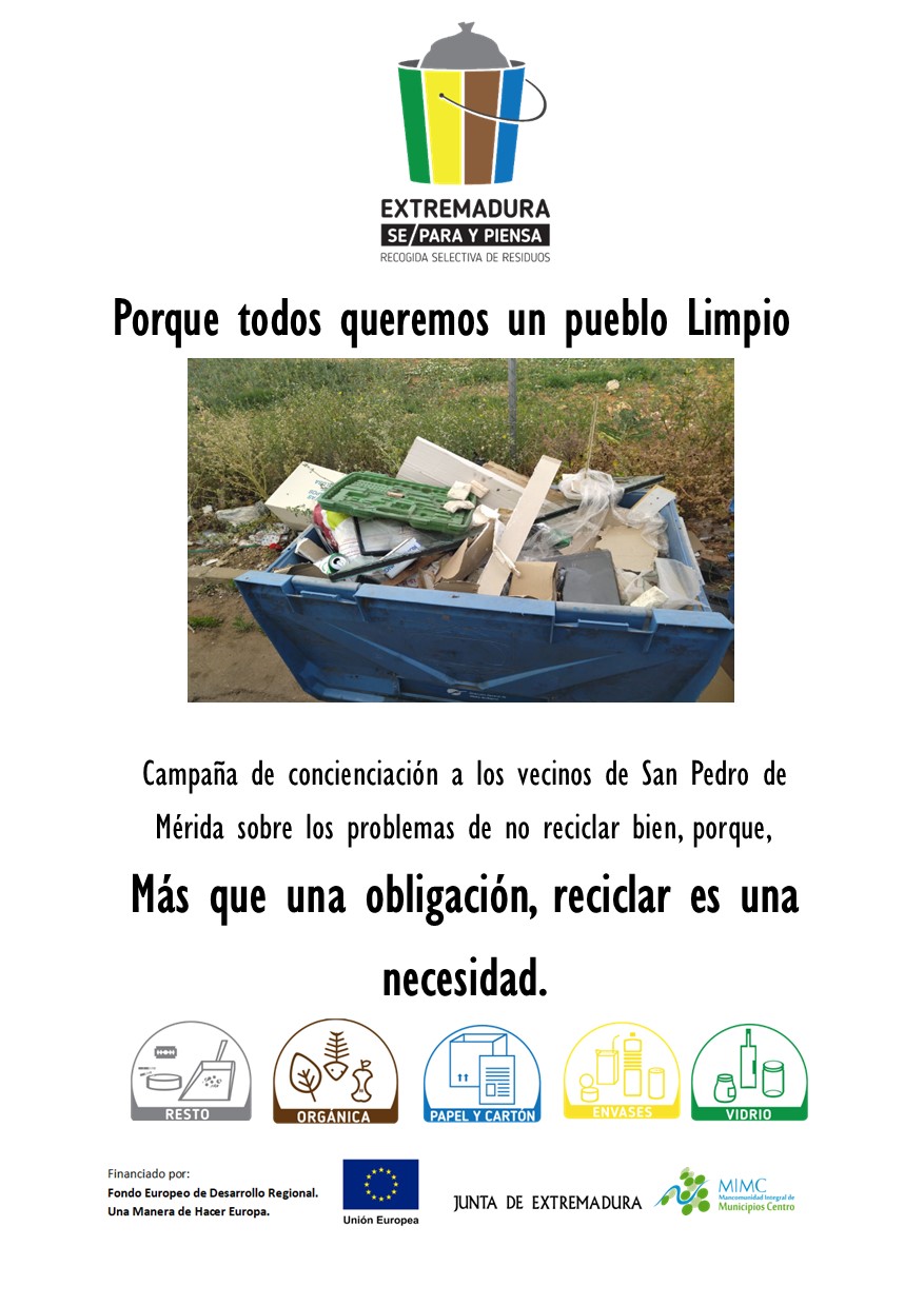 CAMPAÑA DE CONCIENCIACION SOBRE LOS PROBLEMAS DE NO RECICLAR BIEN