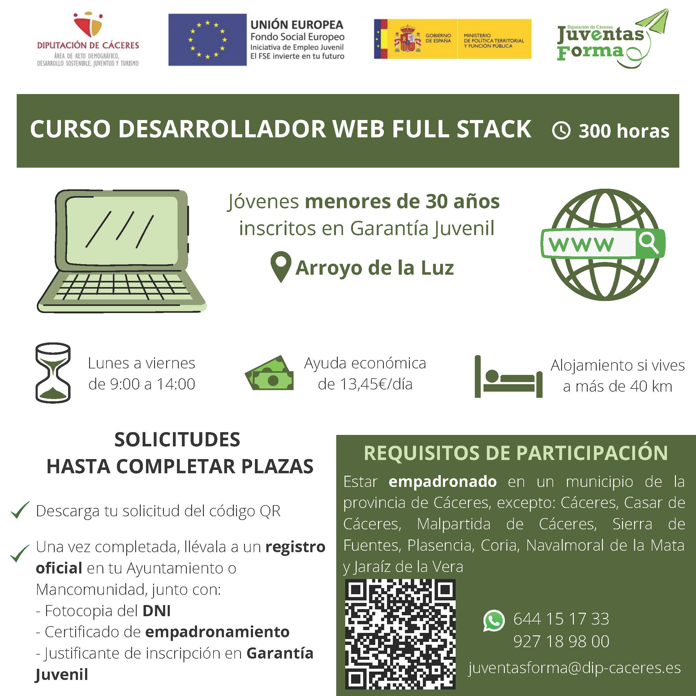 CURSO JUVENTAS FORMA SISTEMA DE PROGRAMACION.DESARROLLADOR WEB FULL STACK