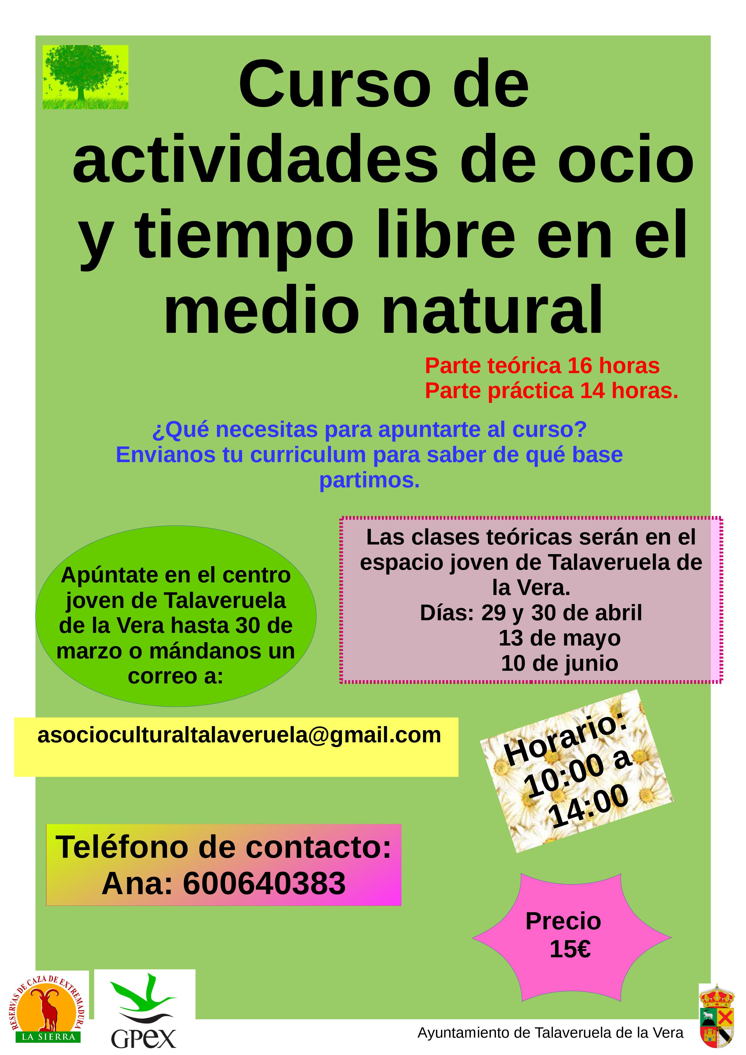 Curso de actividades de ocio y tiempo libre en el medio natural