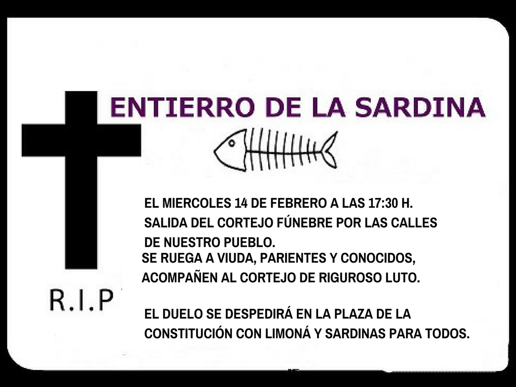 ENTIERRO DE LA SARDINA