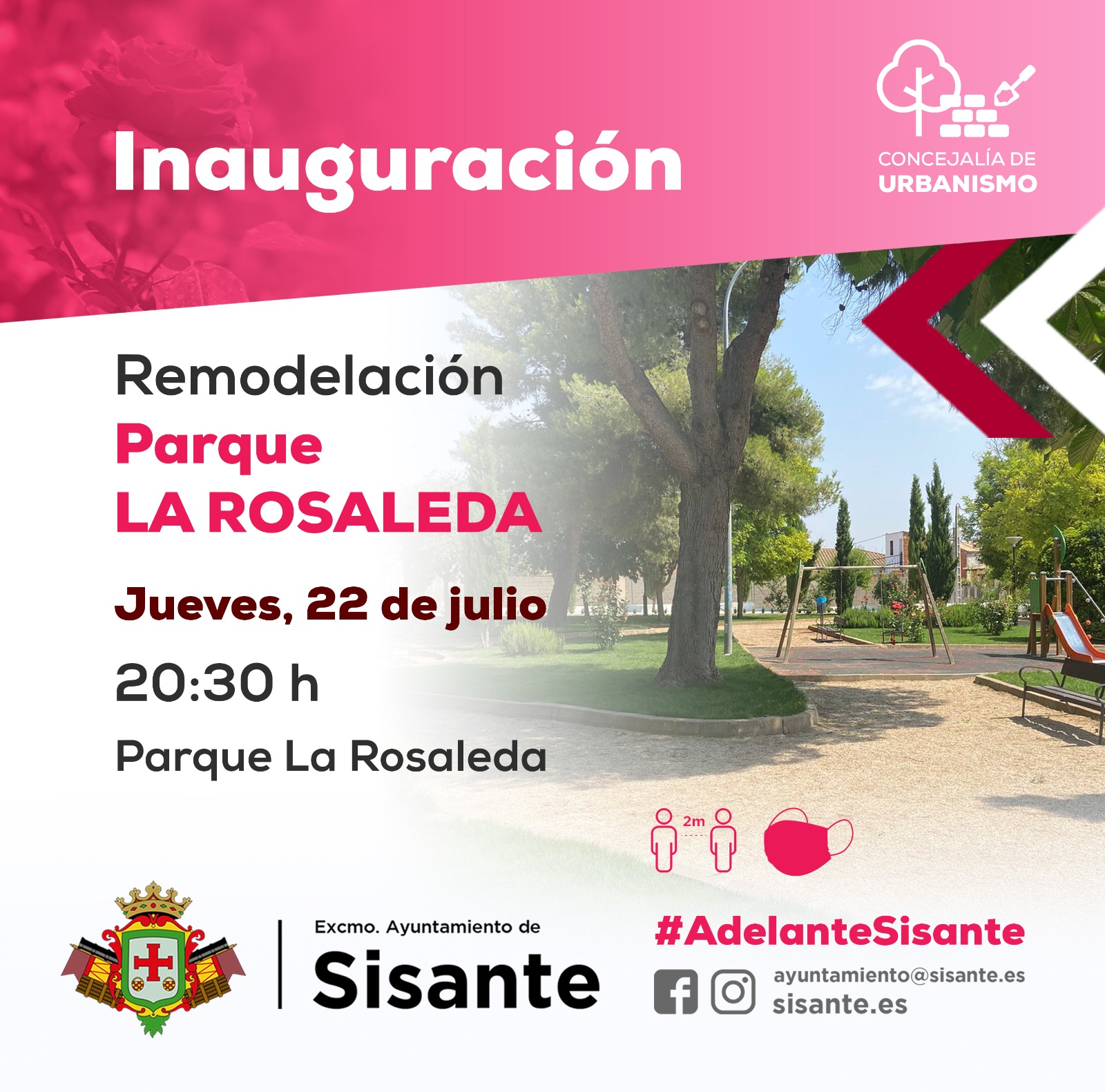 INAUGURACIÓN DE LA REMODELACIÓN DEL PARQUE LA ROSALEDA.