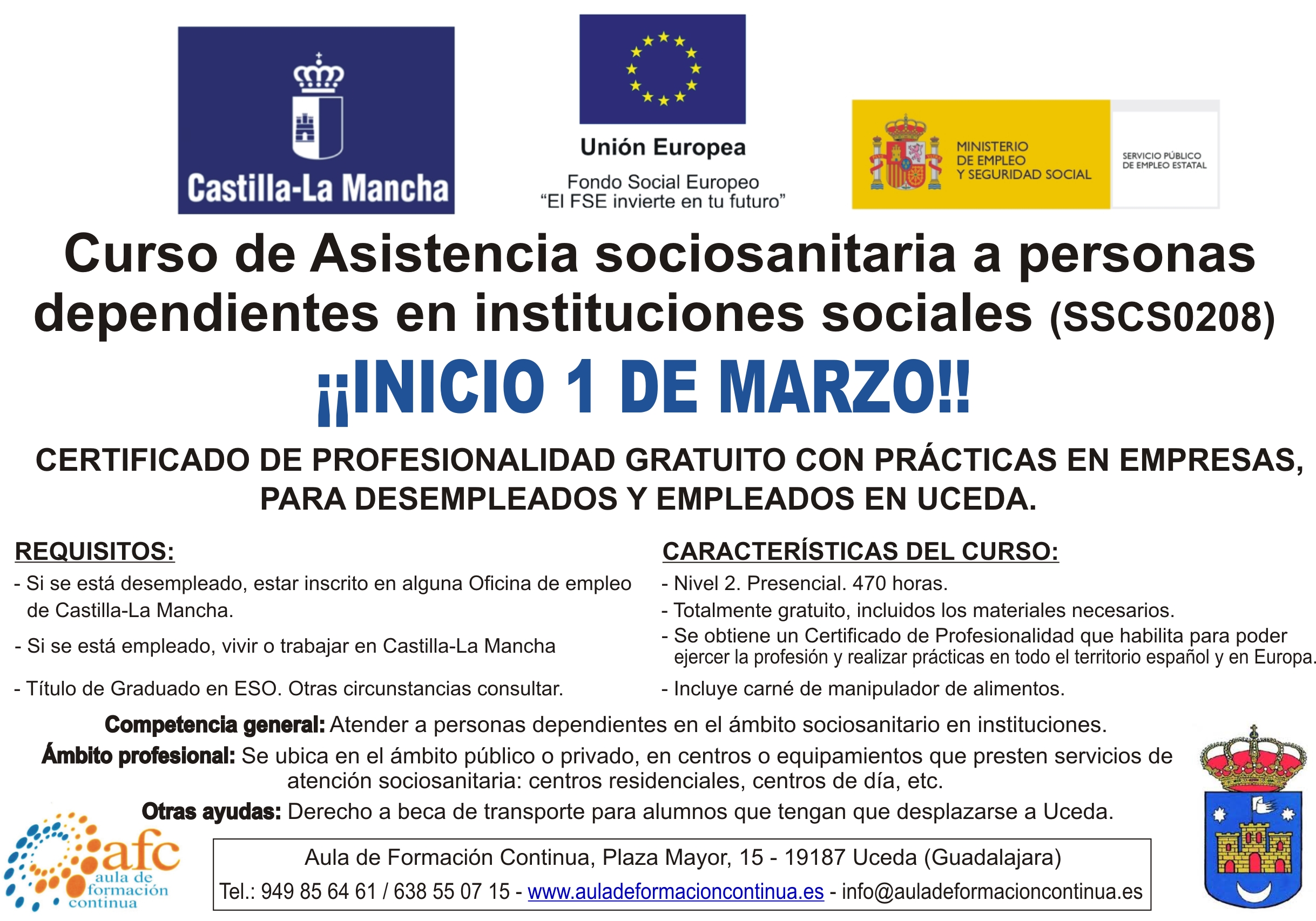 Curso de Asistencia sociosanitaria a personas dependientes en ...