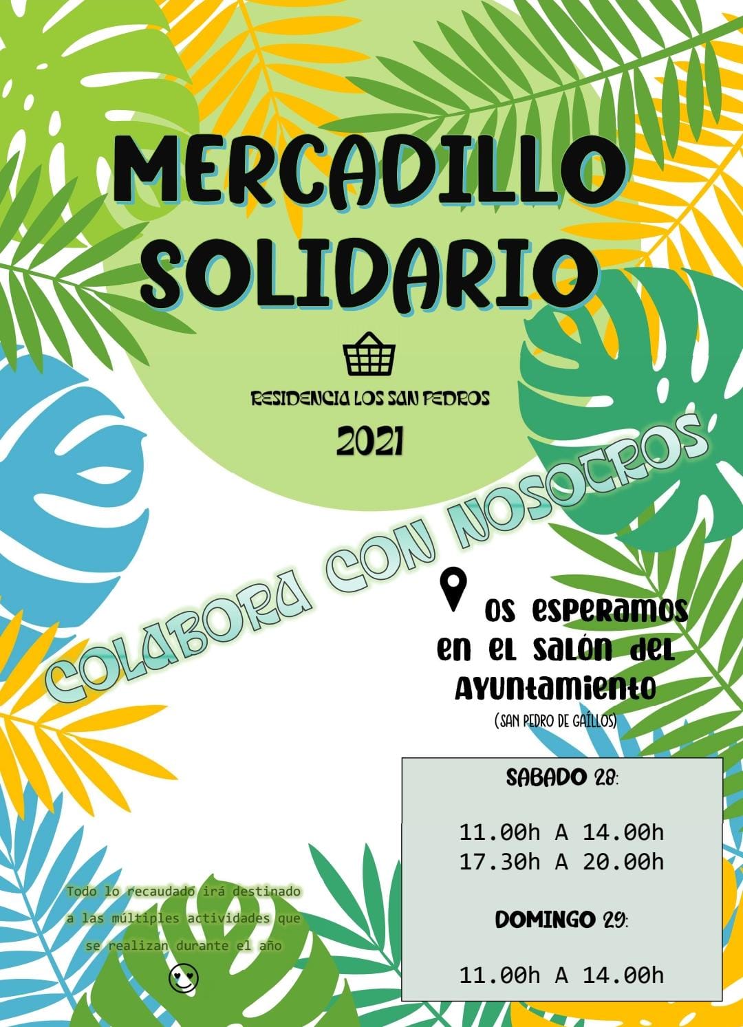 Mercadillo solidario, 28 y 29 de agosto