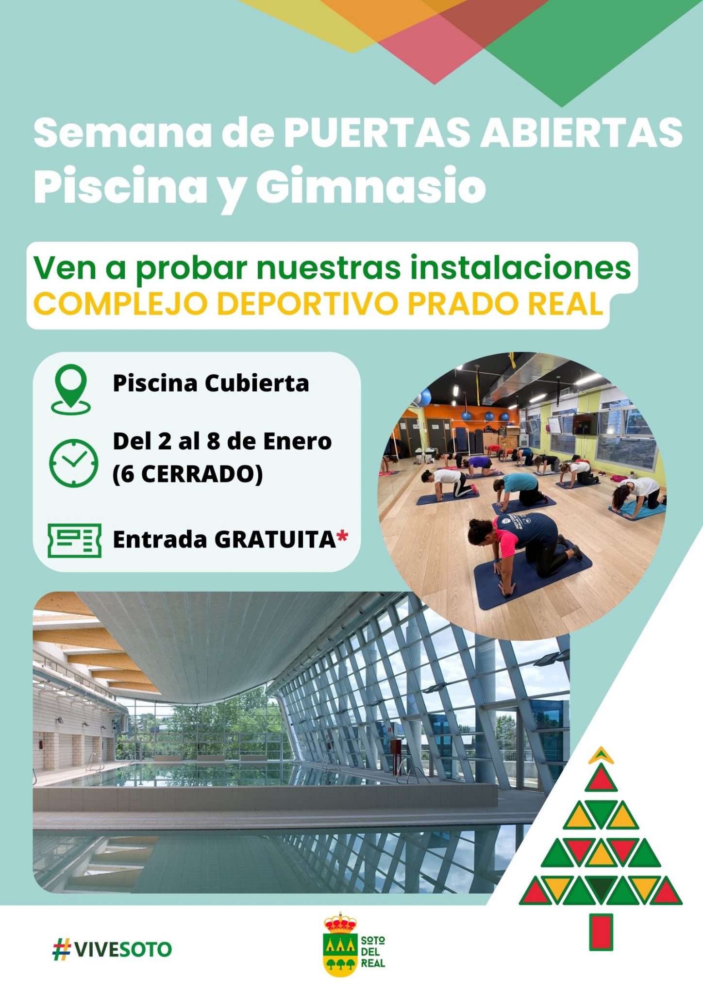 Jornadas de puertas abiertas en la piscina cubierta y gimnasio municipales