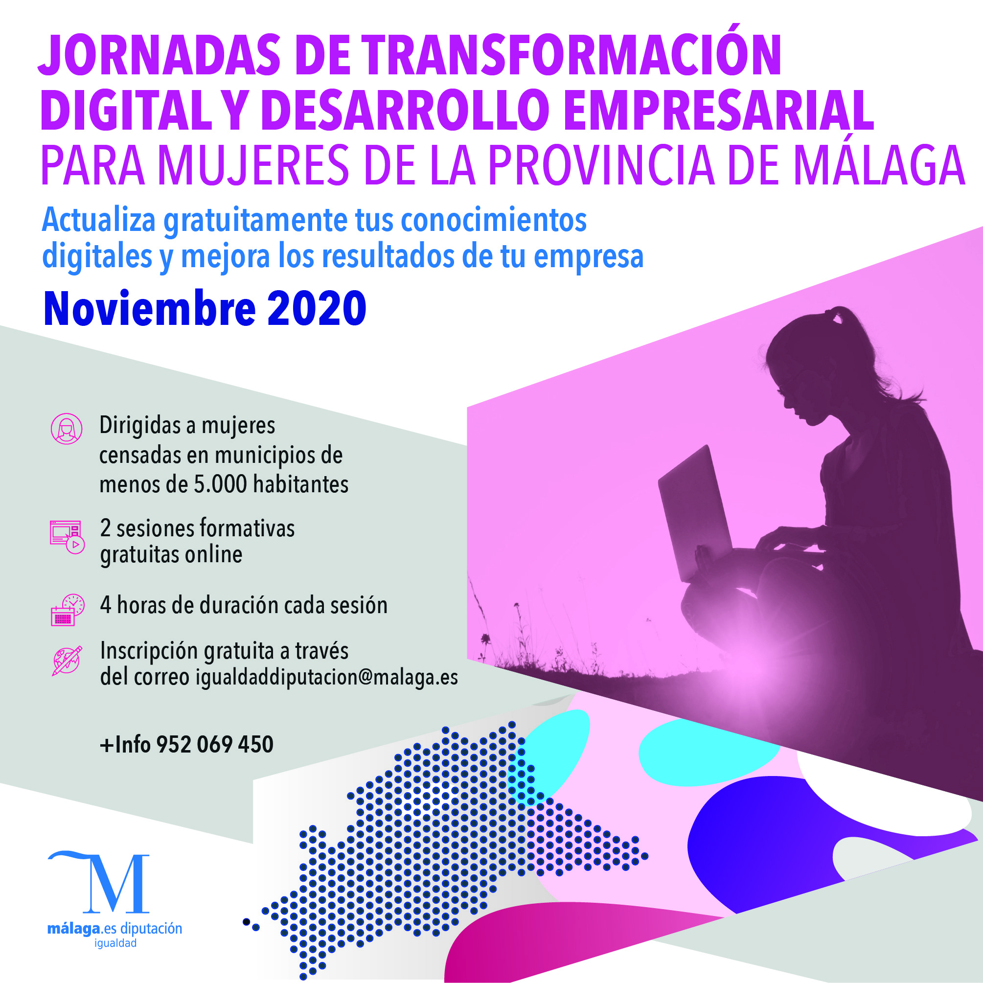 Jornadas de transformación digital y desarrollo empresarial para mujeres.