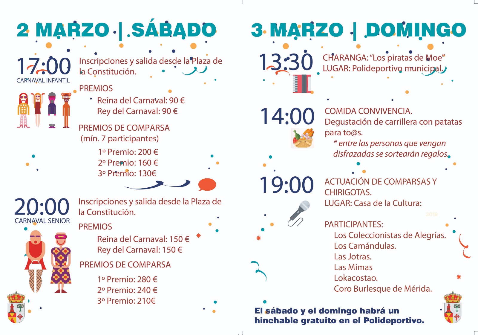 PROGRAMA ACTIVIDADES CARNAVAL 2019.
