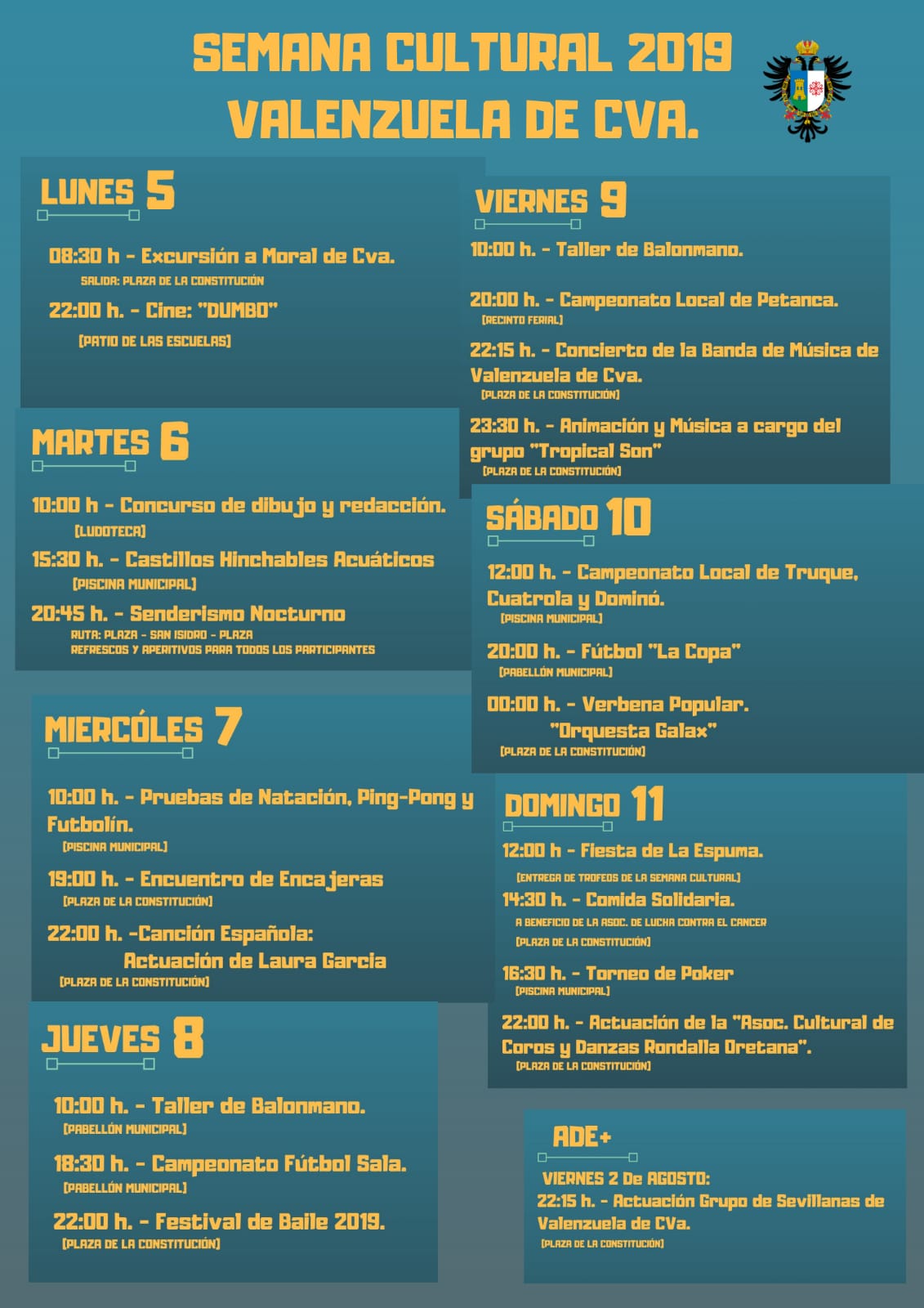 PROGRAMA SEMANA CULTURAL