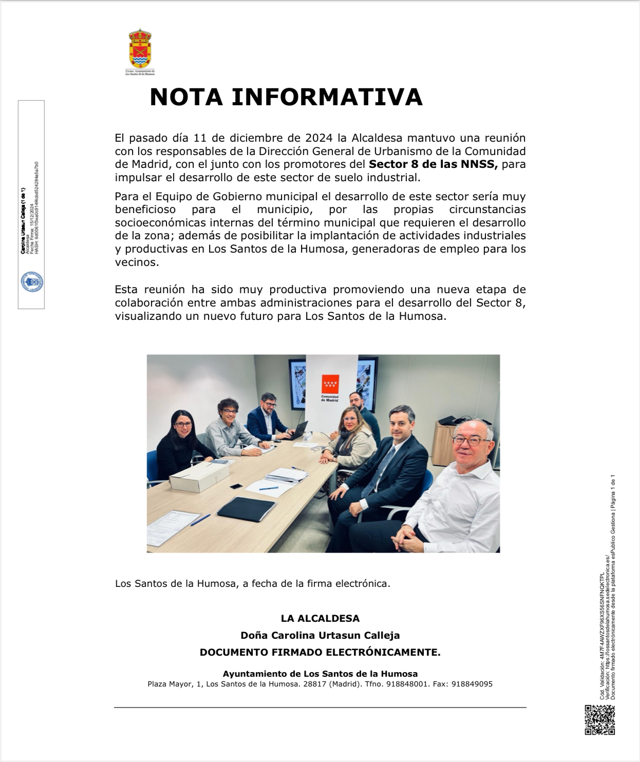 NOTA INFORMATIVA